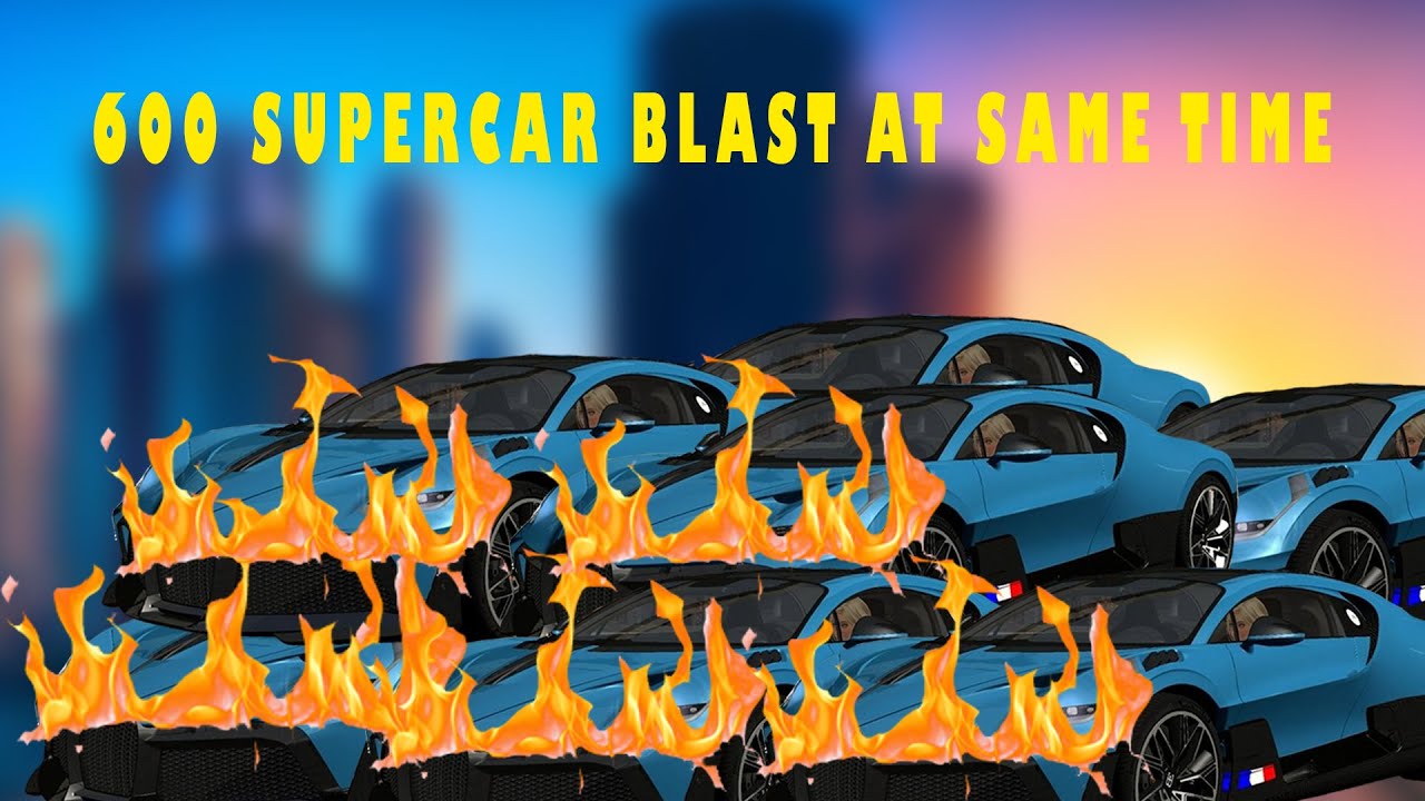 600 Supercar Blast At Same Time | Gta v - YouTube