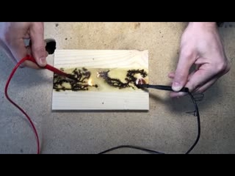 Lichtenberg Burning Fractal Wood - YouTube