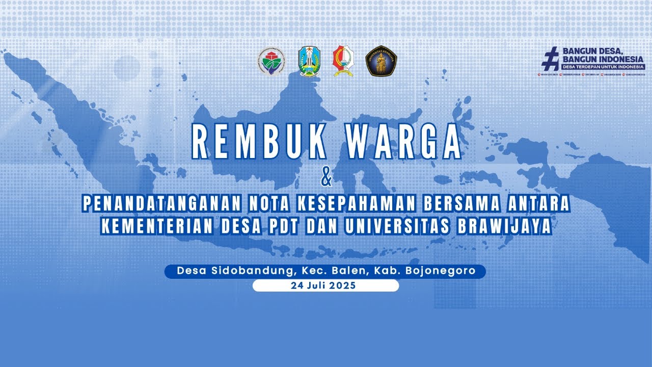🔴[LIVE] REMBUK WARGA & PENANDATANGANAN NOTA KESEPAHAMAN BERSAMA ...