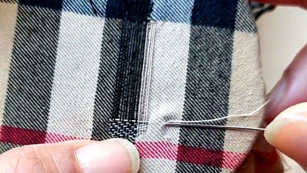 Learn How To Invisibly Repair Clothes Holes With A Sewing Needle At ...