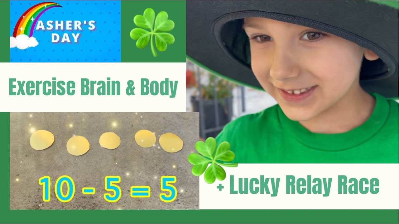 St. Patrick’s Day Exercise Relay Race Plus Math Addition and ...