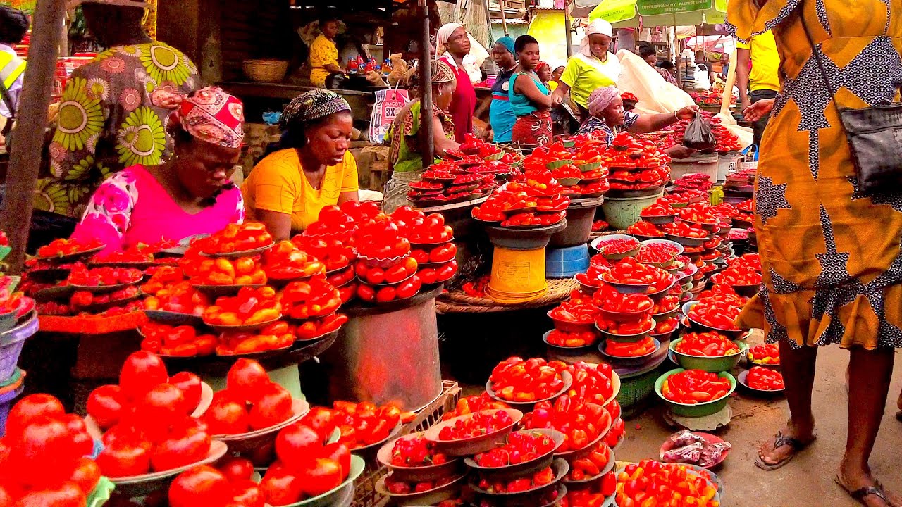 African Market Life - Extremely Serene and Scenic - YouTube