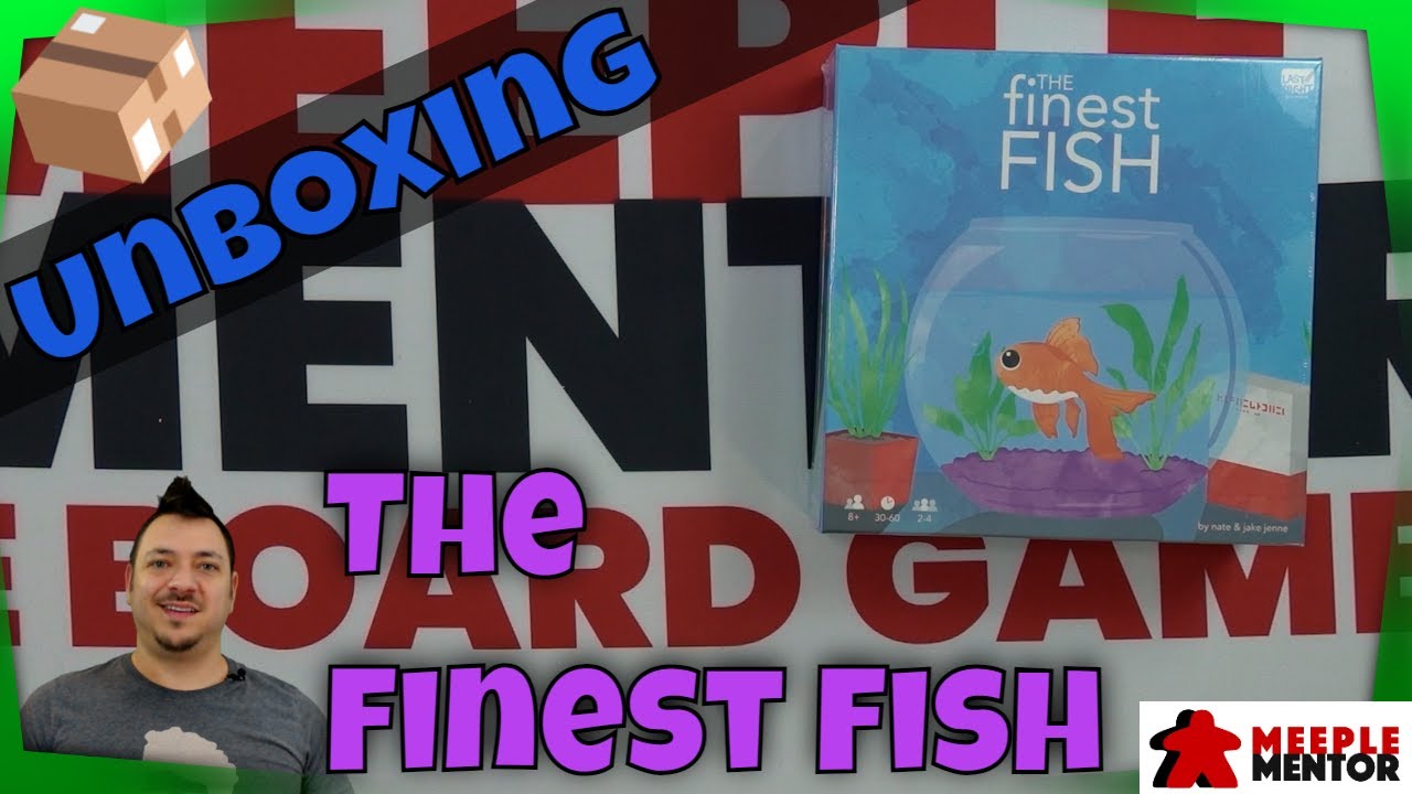 Meeple Mentor Unboxes The Finest Fish board game - YouTube