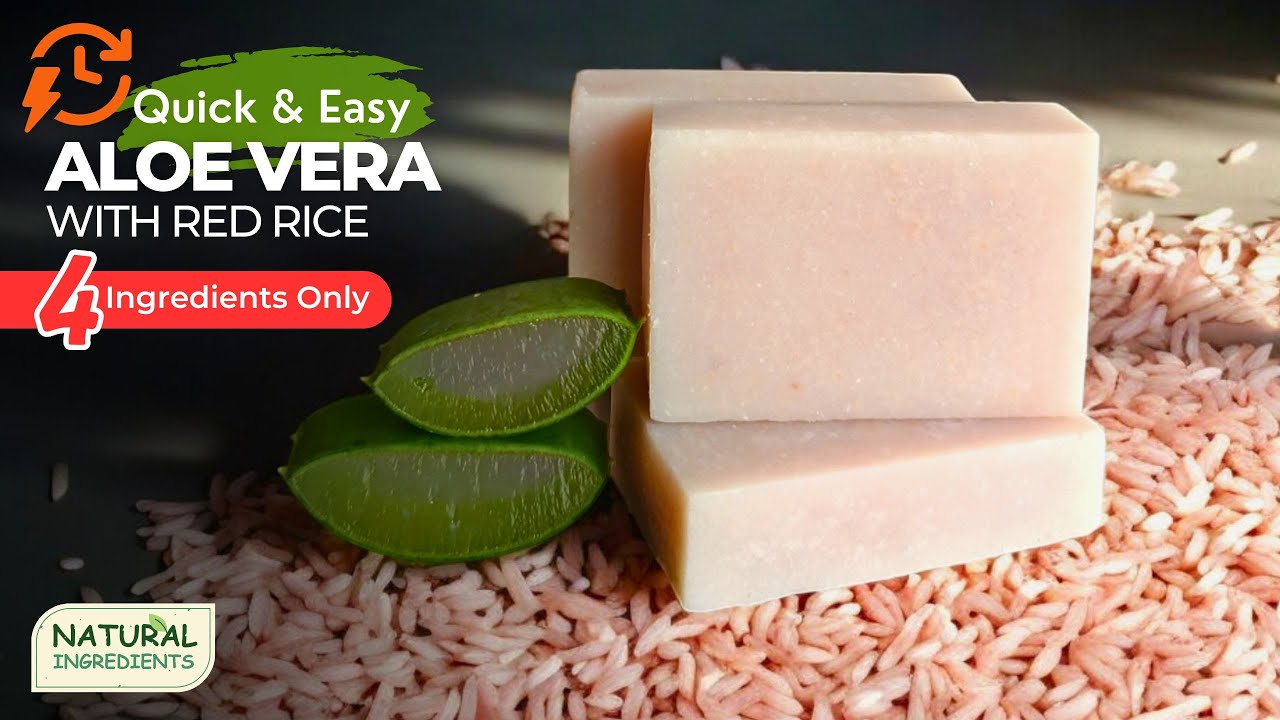 Quick and Easy Aloe vera Soap with Red Rice That You Can Make at Home ...