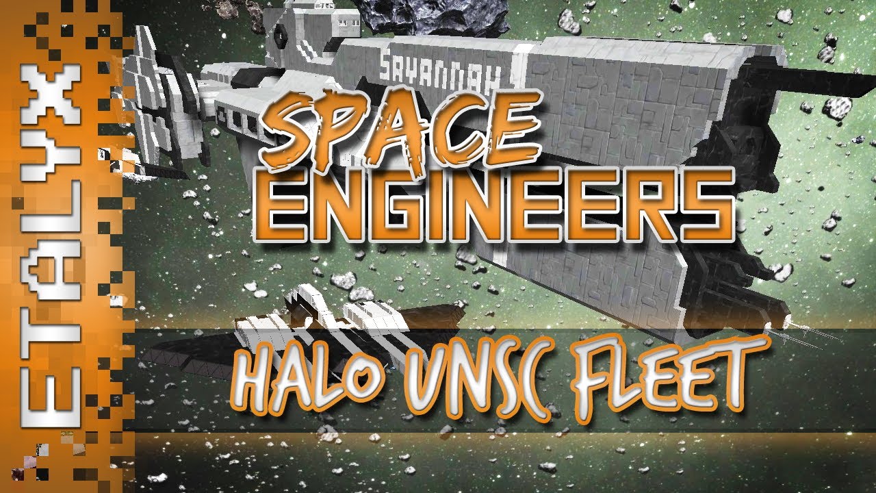 Space Engineers - Halo UNSC Fleet! - YouTube