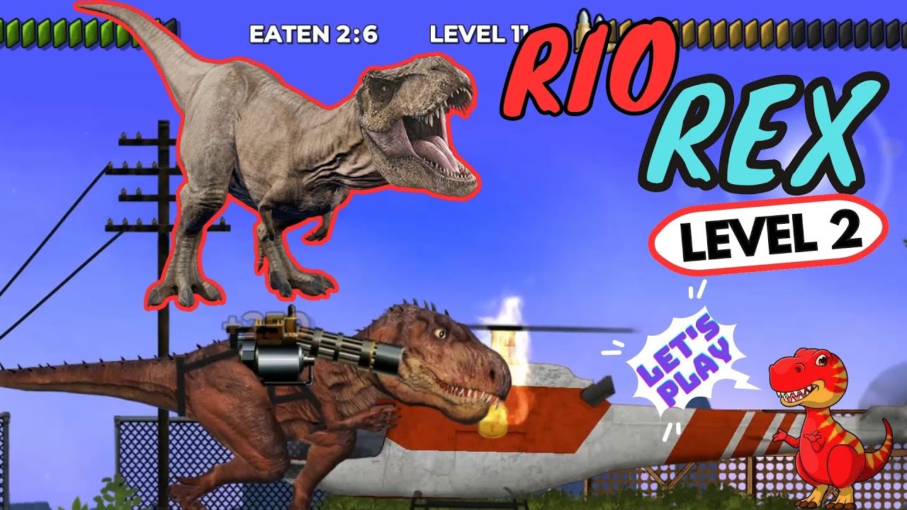 DINO RIO REX - LEVEL 2 DinoG - YouTube