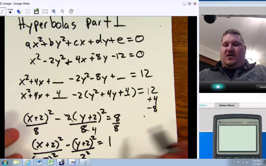 conics hyperbolas part 1 - YouTube