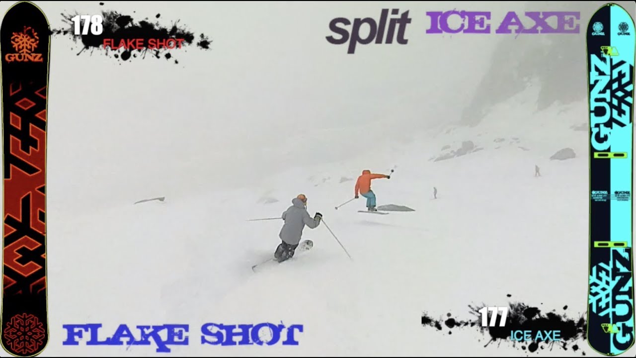Gunz - Flake 178 vs Split 177 - Monoski Battle - YouTube