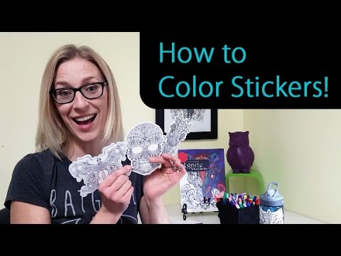 How to Color Vinyl Waterproof Stickers with Markers / Felts / Sharpies ...