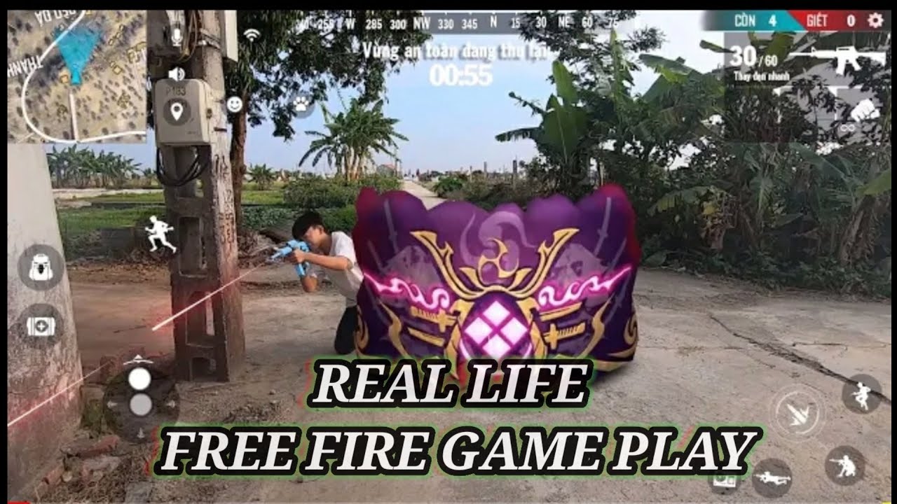 Free fire Real Life game play || watching now. - YouTube