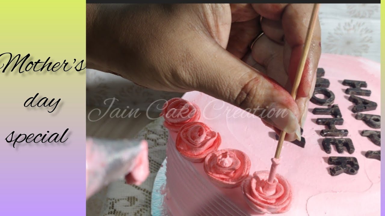 Mother's day special cake design for your mother 💓💓 #mothersday #maa ...