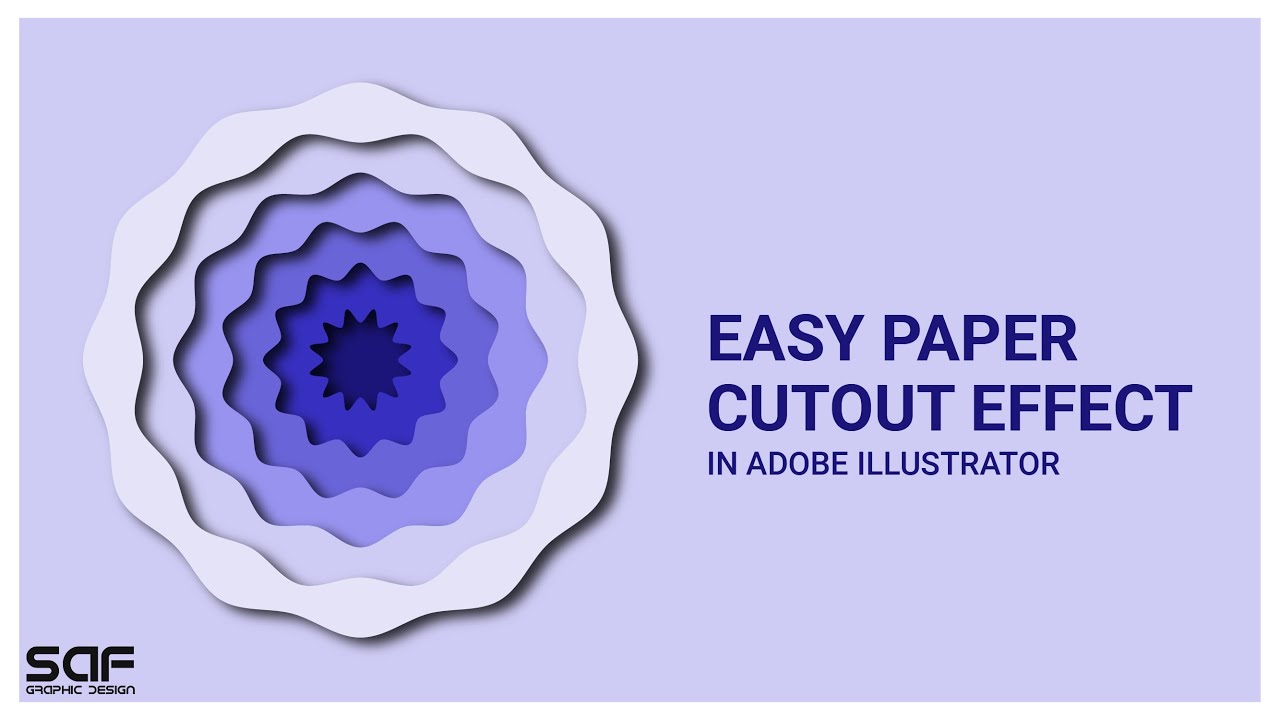 Easy Paper Cutout Effect In Adobe Illustrator Tutorial - YouTube