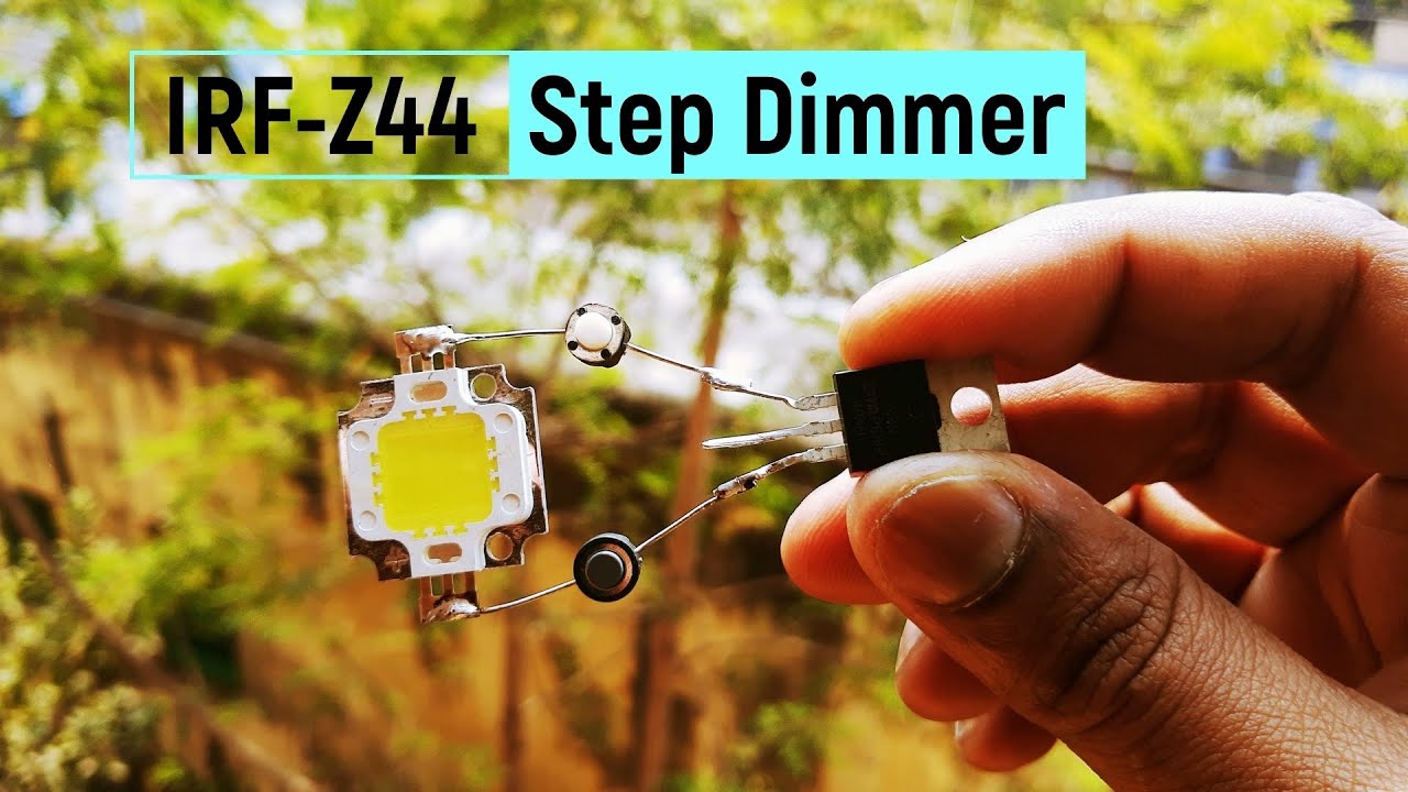 🔥🔥Simple LED Project | Adjustable with push buttons | Step Dimmer - YouTube