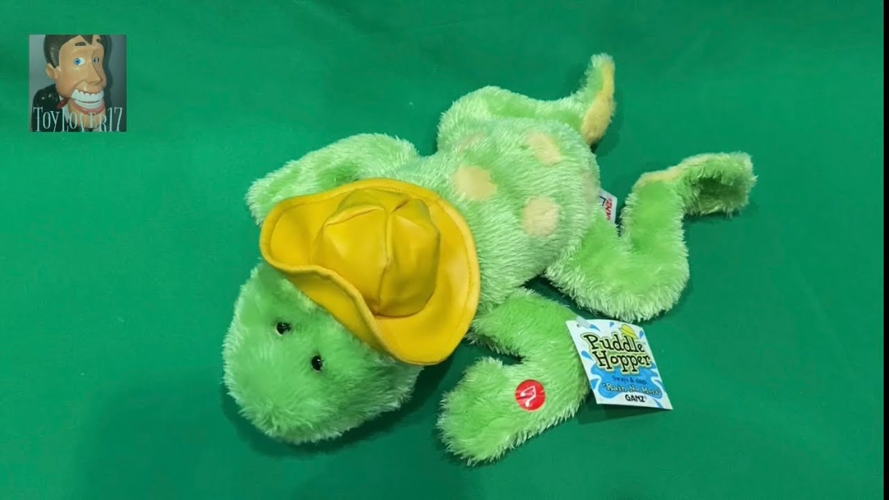 Ganz Puddle Hopper Frog - “Rain No More” - YouTube