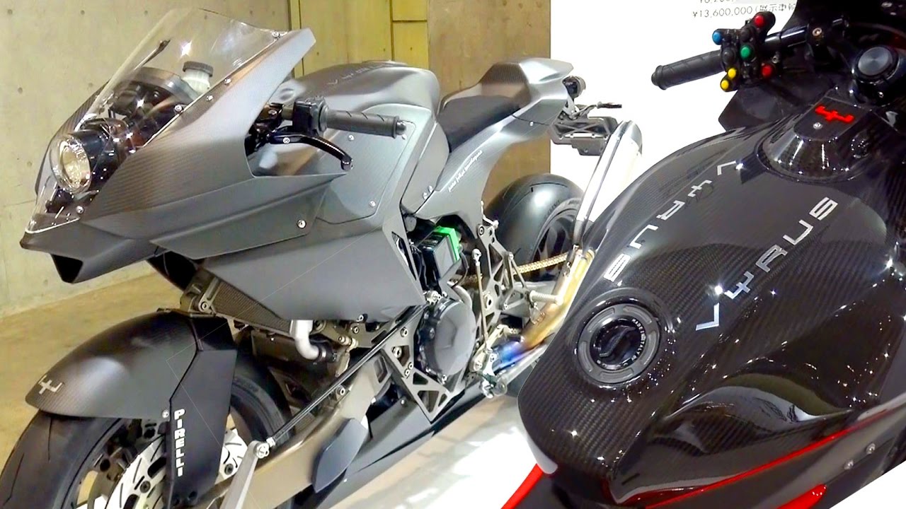 【比較】2 units of VYRUS 986M2. MOTO CORSE 二台のヴァイルス 2016 Tokyo Motorcycle ...