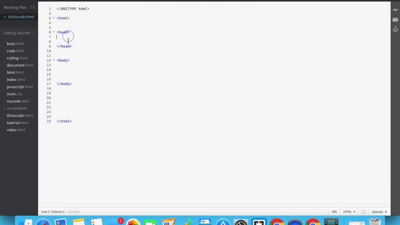 How to Create an HTML Document (1 Minute Tutorial) - YouTube
