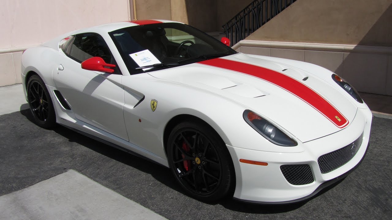 White Ferrari 599 GTO - YouTube