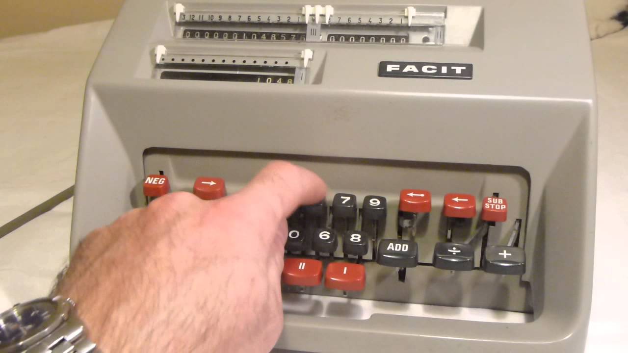 Facit CA1-13 Electro-mechanical Calculator - YouTube