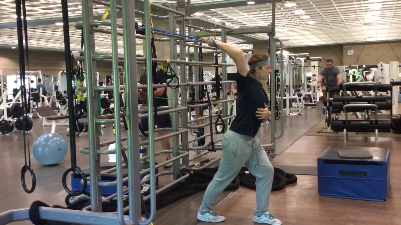 Banded Overhead Stretch - YouTube