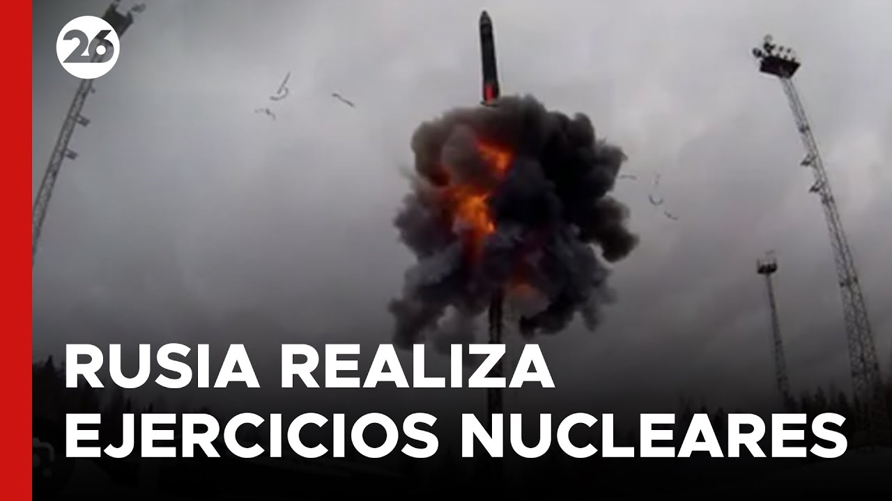 Rusia realiza ejercicios con fuerzas de disuasión nuclear - YouTube