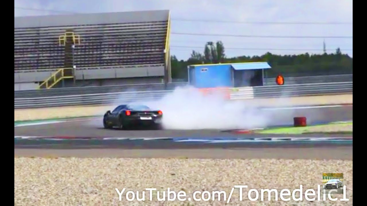 Ferrari 488 GTB Drifting Spinning & Launching - YouTube