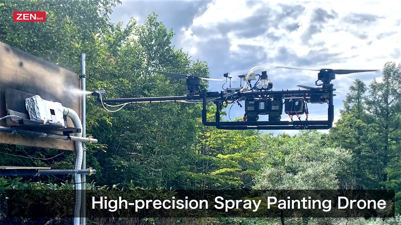 Zenbot - High-precision Spray Painting Drone - YouTube