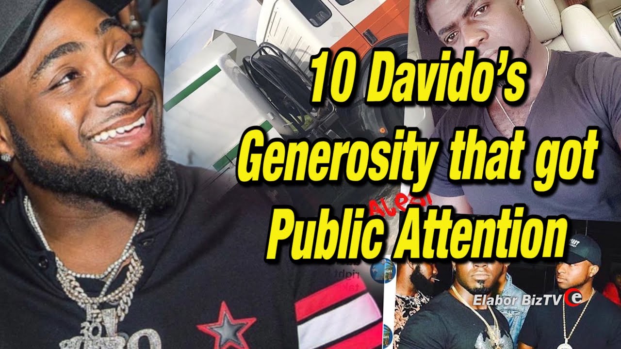 10 Davido’s Generosity that got Public Attention - YouTube
