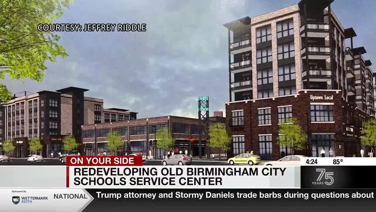 Redeveloping old Birmingham city schools service center - YouTube