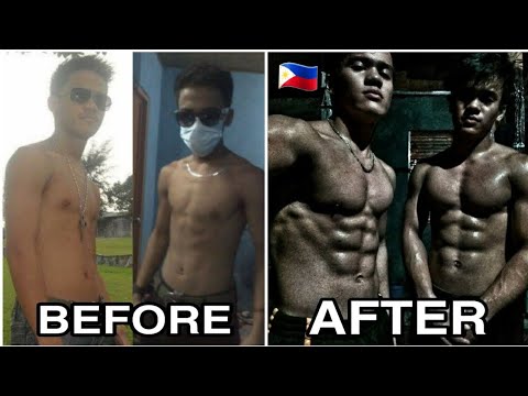 TWIN BROTHERS CALISTHENICS Filipino body transformation from skinny to muscular