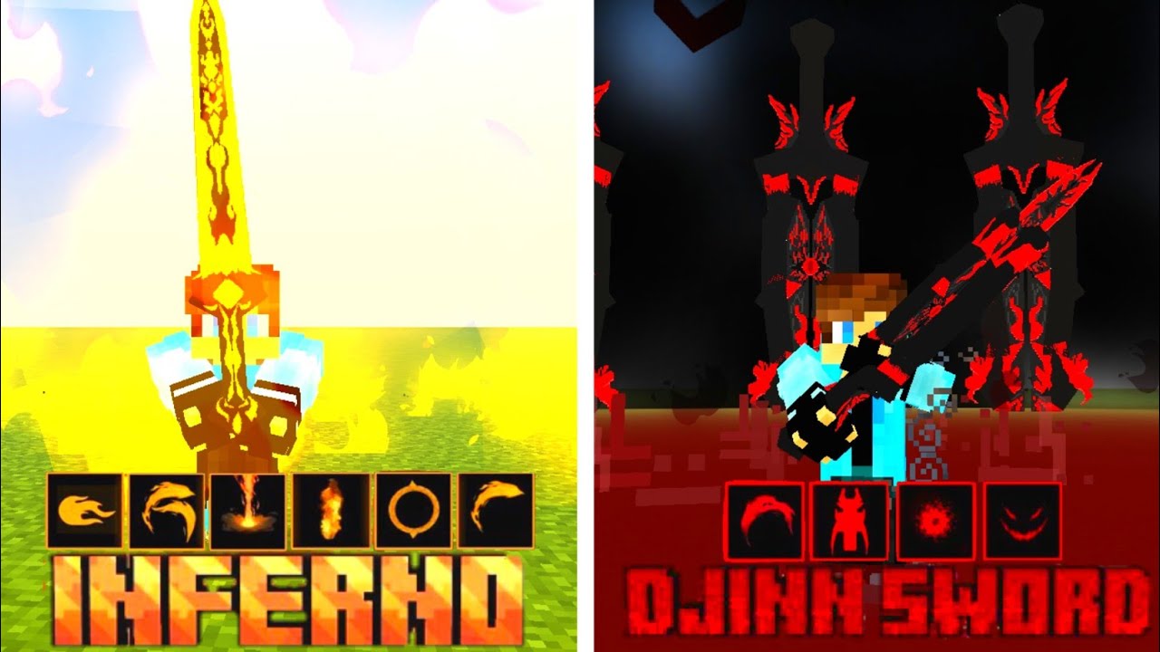 RPG Elemental Inferno And Devil Greatsword Addon Minecraft PE/Bedrock 1 ...