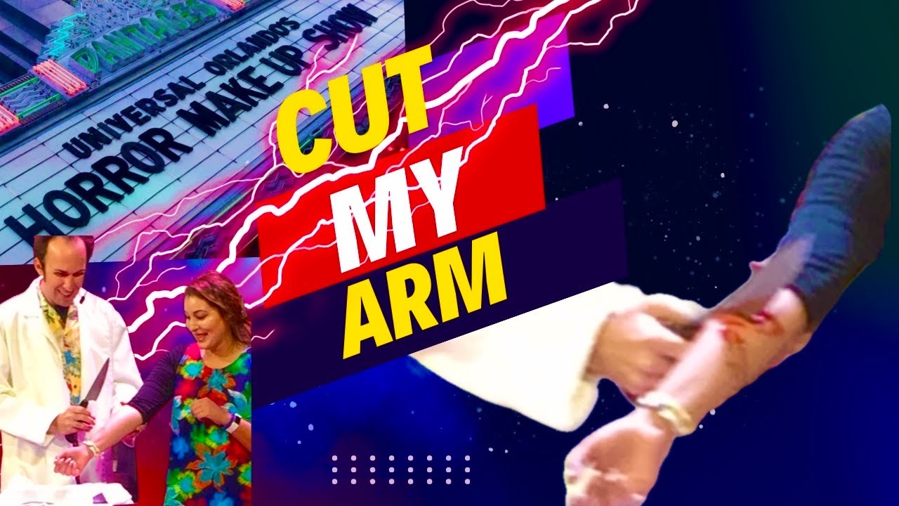They Cut My Arm on the Makeup Horror Show 😱 | Orlando Florida | Theme ...