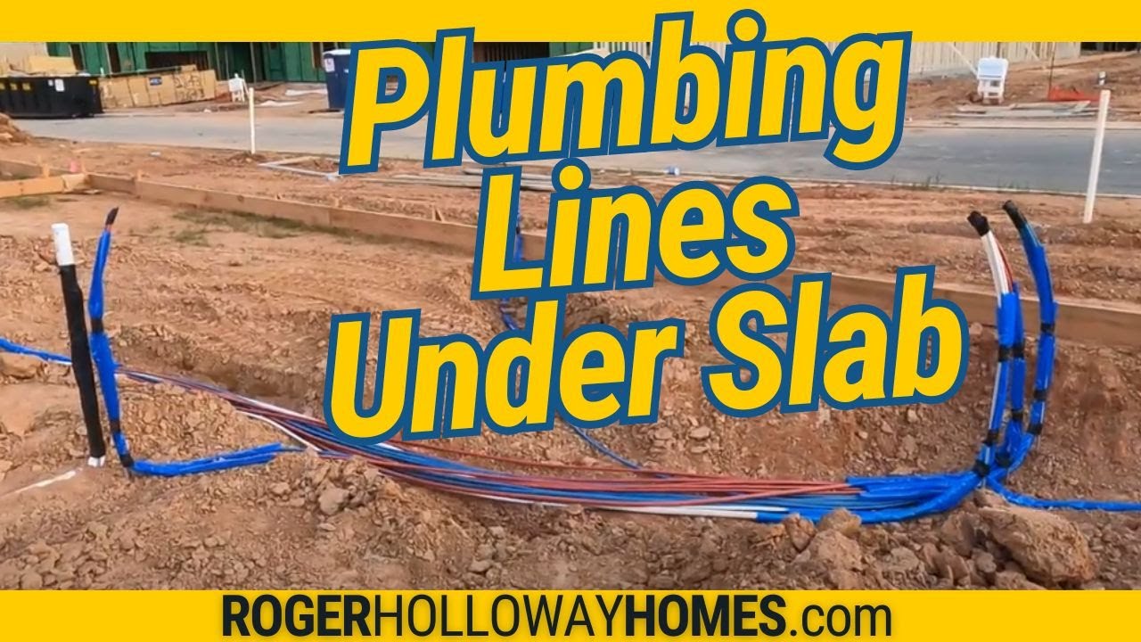 How A Mono Slab House is Built with Plumbing Lines Under the Concrete ...
