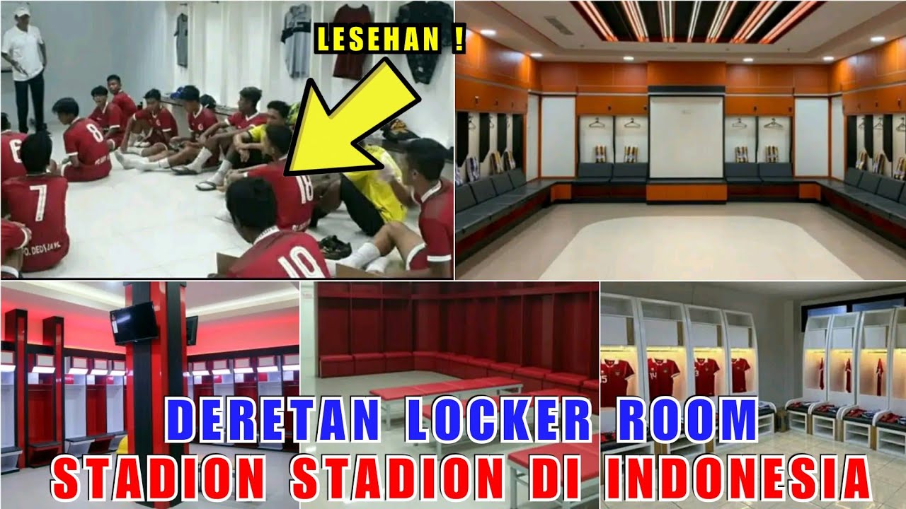 JIS YANG TERBAIK‼️,INI DIA DERETAN LOCKER STADION STADION DI INDONESIA ...