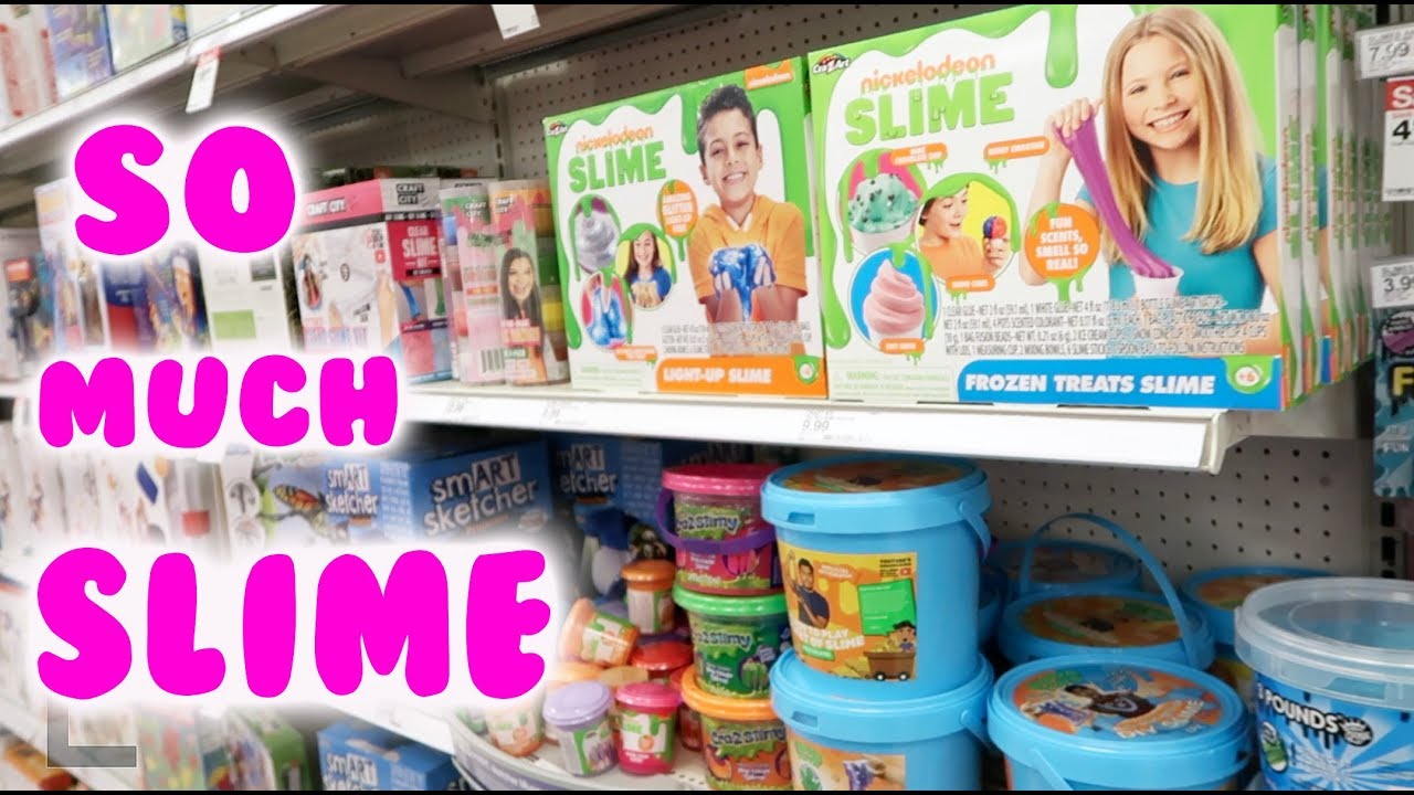 LIGHT UP SLIME AT TARGET and so many different kinds of slime and ...