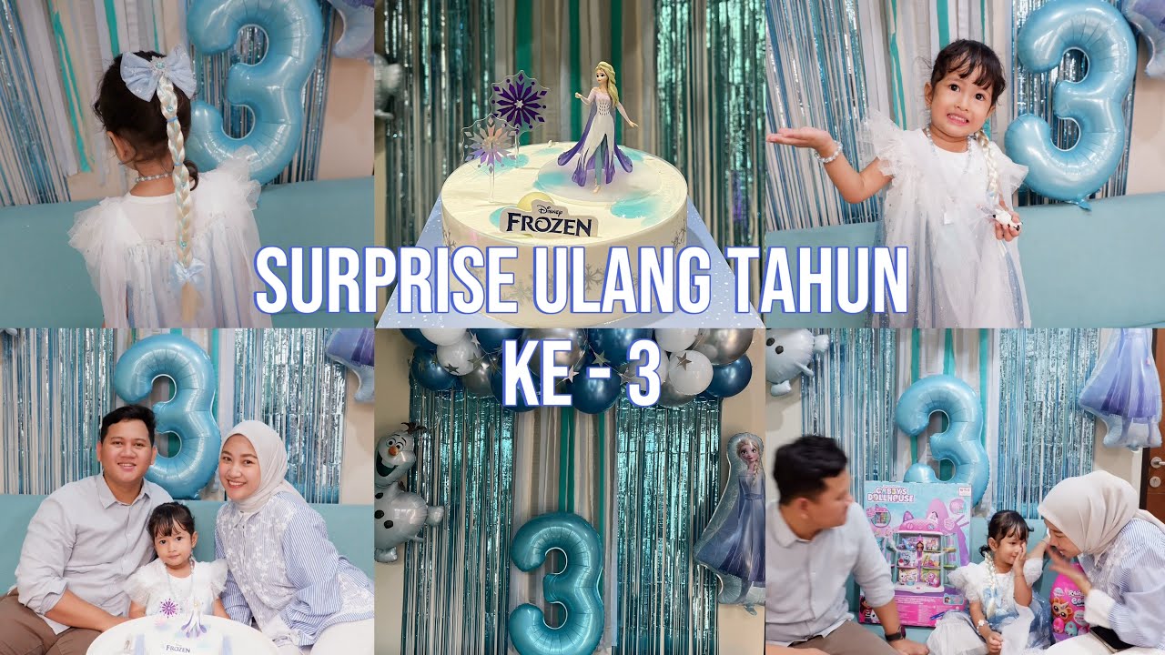 #4 RAYSHA’S VLOG | Birthday Raysha Jadi Elsa Frozen | Surprise Dari Mama & Papa | Ulang Tahun Ke ...