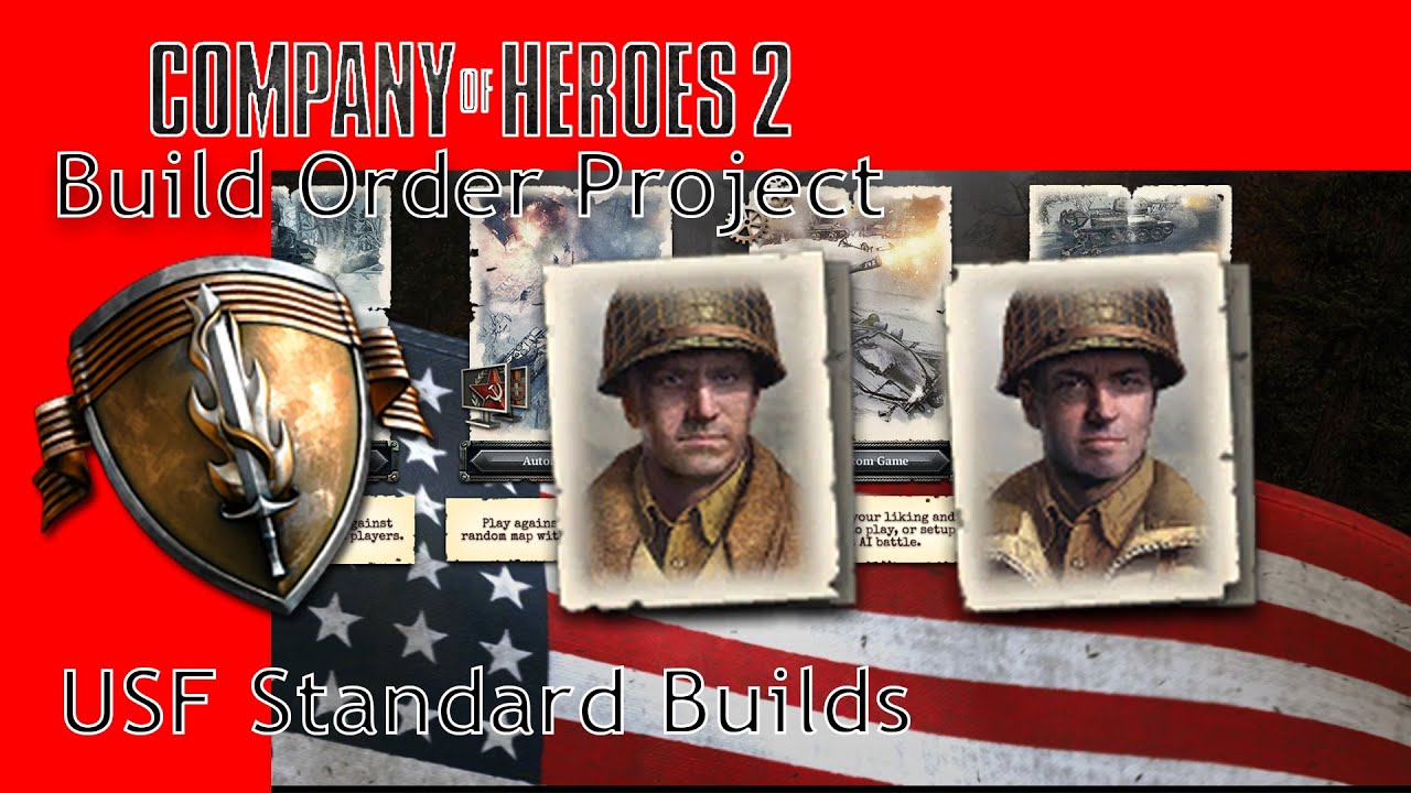 (1v1) Standard United States Forces Build Order | Company of Heroes 2 ...