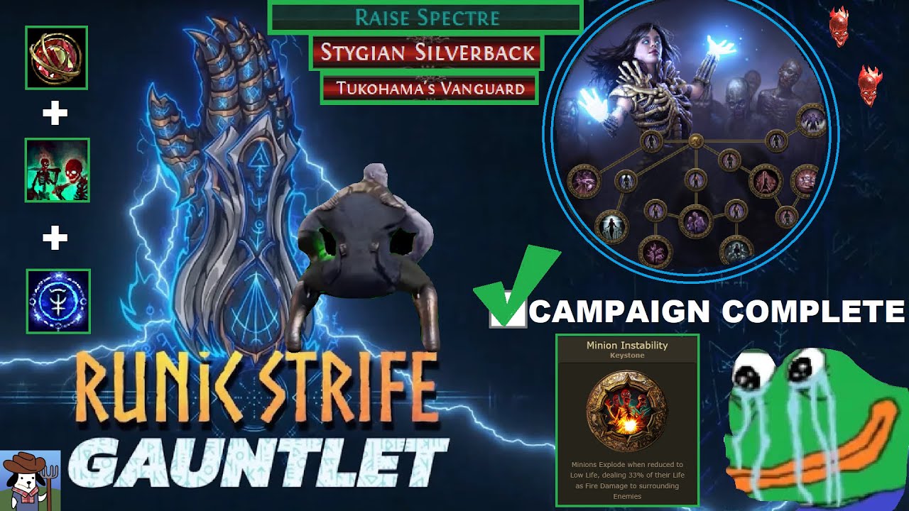 Completing Runic Strife Gauntlet Campaign With Necromancer & My First ...