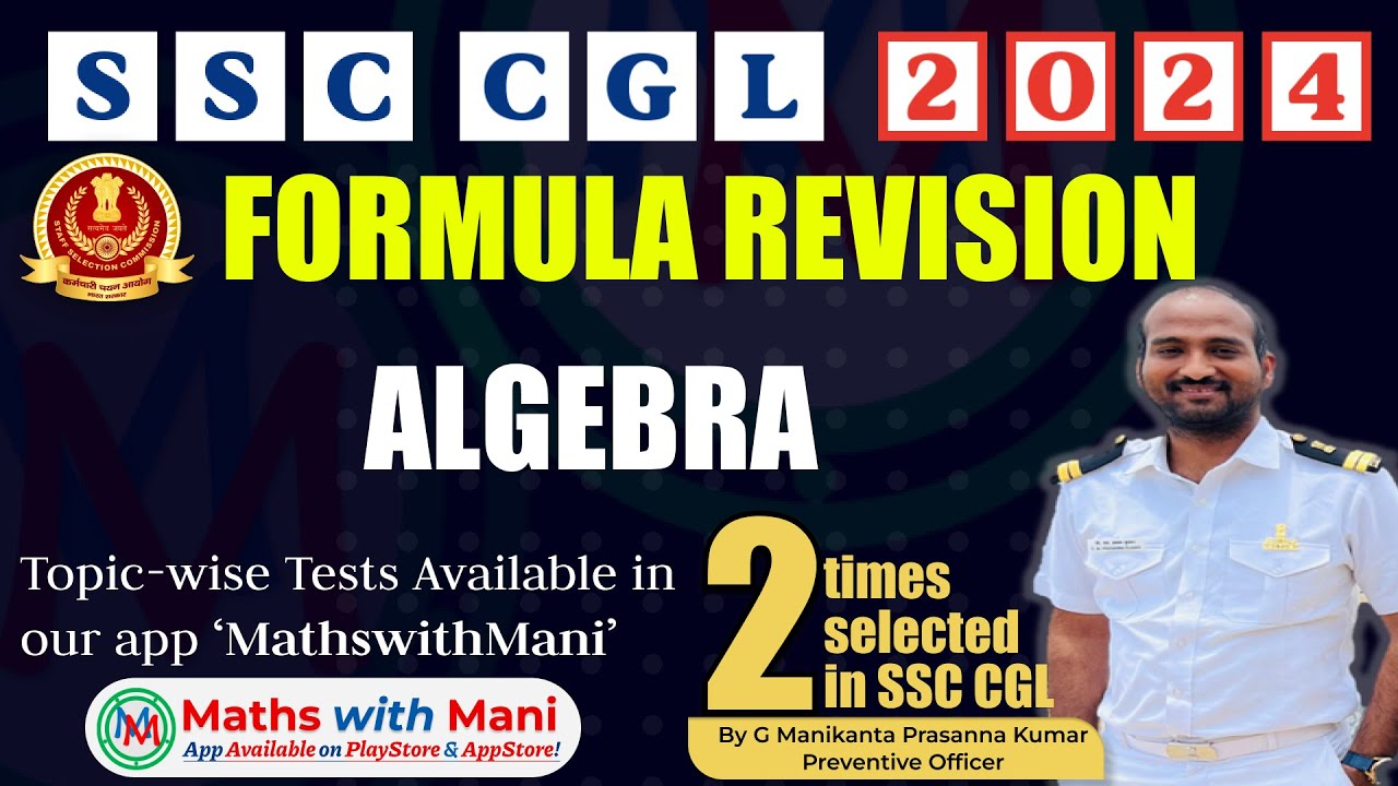 Formulas Revision| Algebra|Polynomials|Surds&Indices|Simplifications ...
