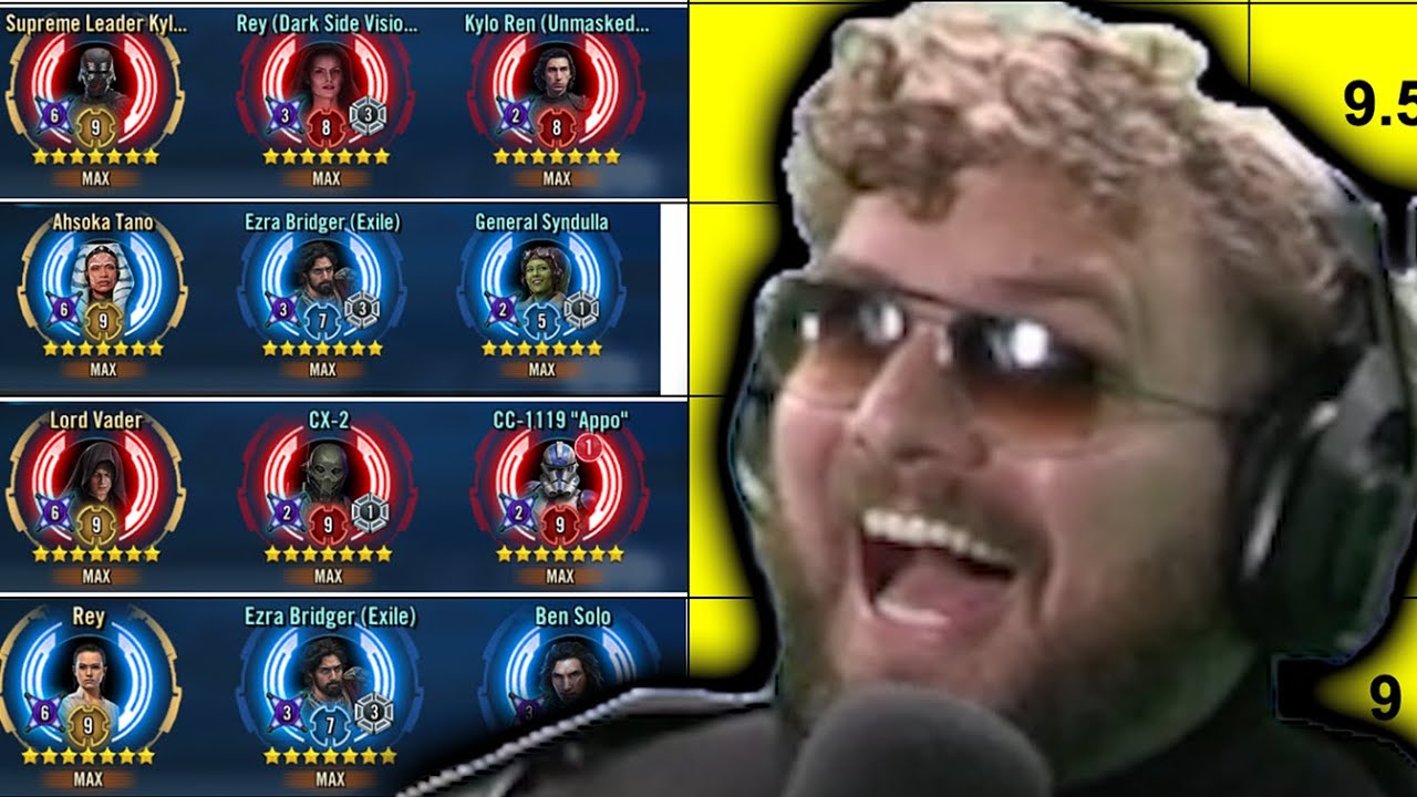 1 Year Later... I Finally Did This for SWGoH - ALL 3v3 Grand Arena ...