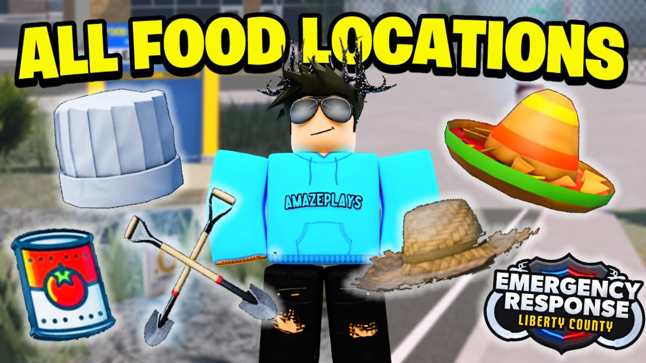 All FOOD CHALLENGE LOCATIONS In ERLC! (Liberty County) - YouTube