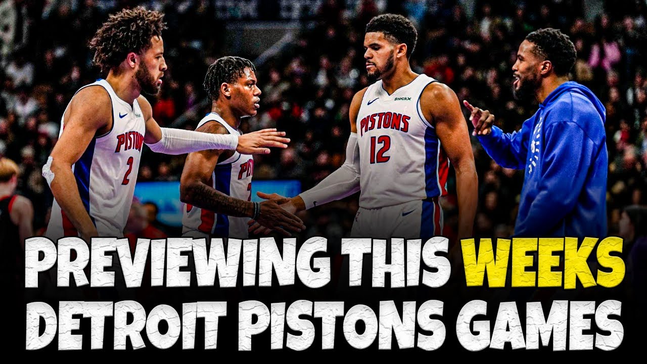 Previewing The Detroit Pistons Schedule This Week - YouTube