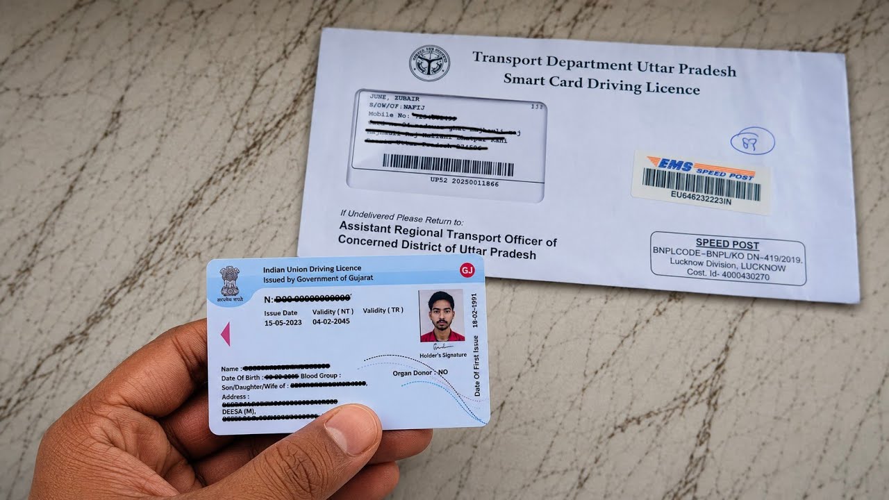 Driving licence Unboxing 2025 | driver license MCWG LMV | driving ...