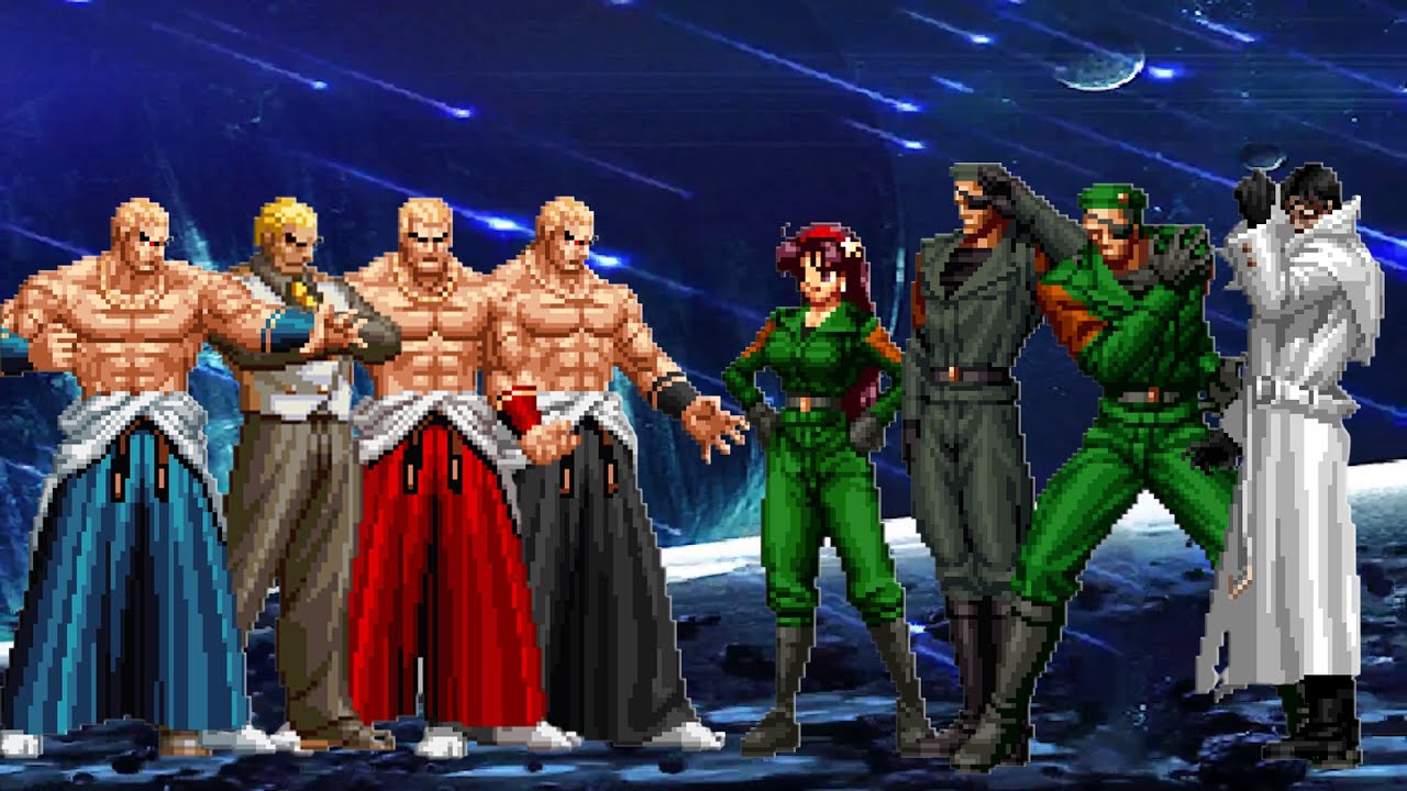 [KOF Mugen] Geese Howard Team vs Heidern Team - YouTube