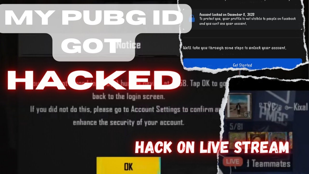 I got hacked on live stream 🤯|| pubg id hack || last video of this ...