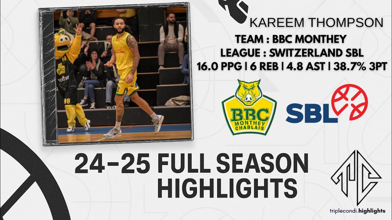 KAREEM THOMPSON - SBL 24/25 FULL SEASON HIGHLIGHTS - YouTube