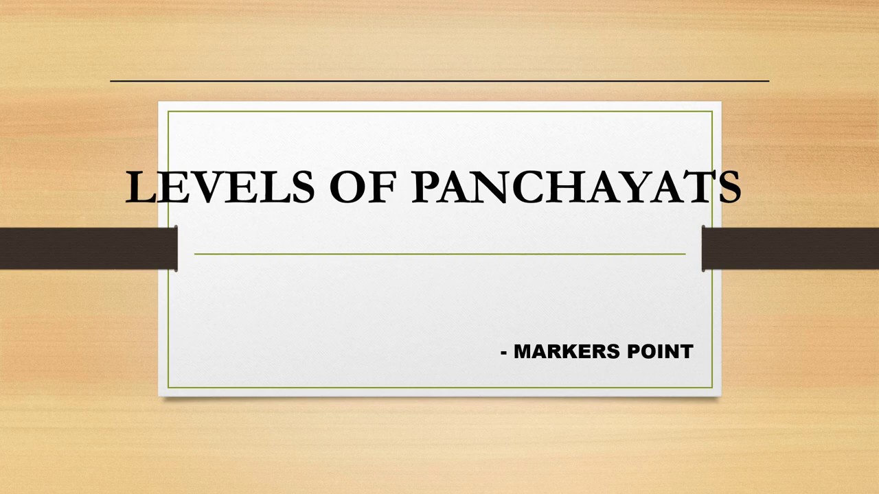 LEVELS OF PANCHAYAT - YouTube