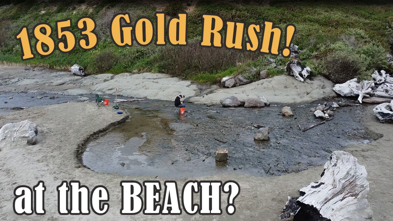 Home of an 1850's Gold Rush? - Oregon Coast Gold Panning - YouTube