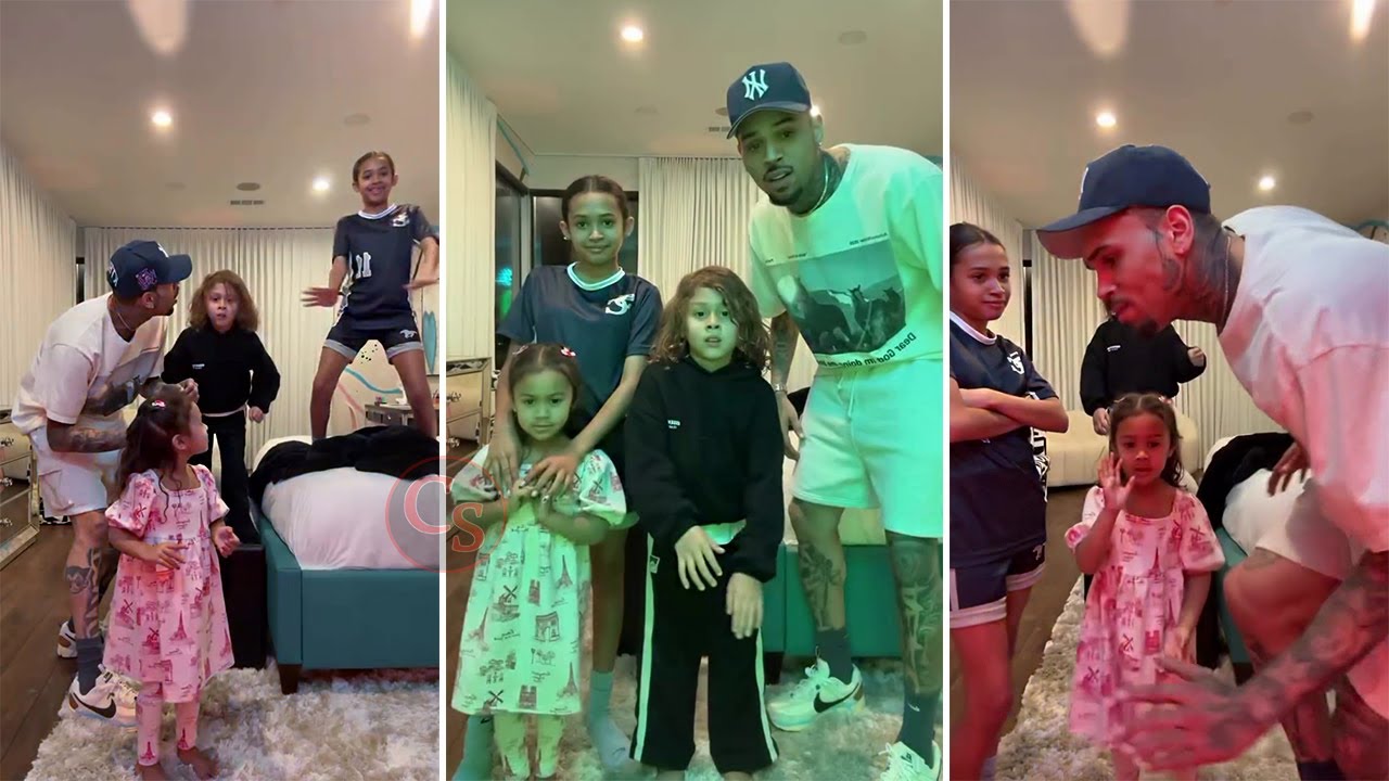 Chris Brown Celebrates His Grammy Win with His Kids Royalty, Aeko ...