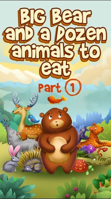 Big Bear and a Dozen Animals to Eat (Part 1) w/audio - YouTube