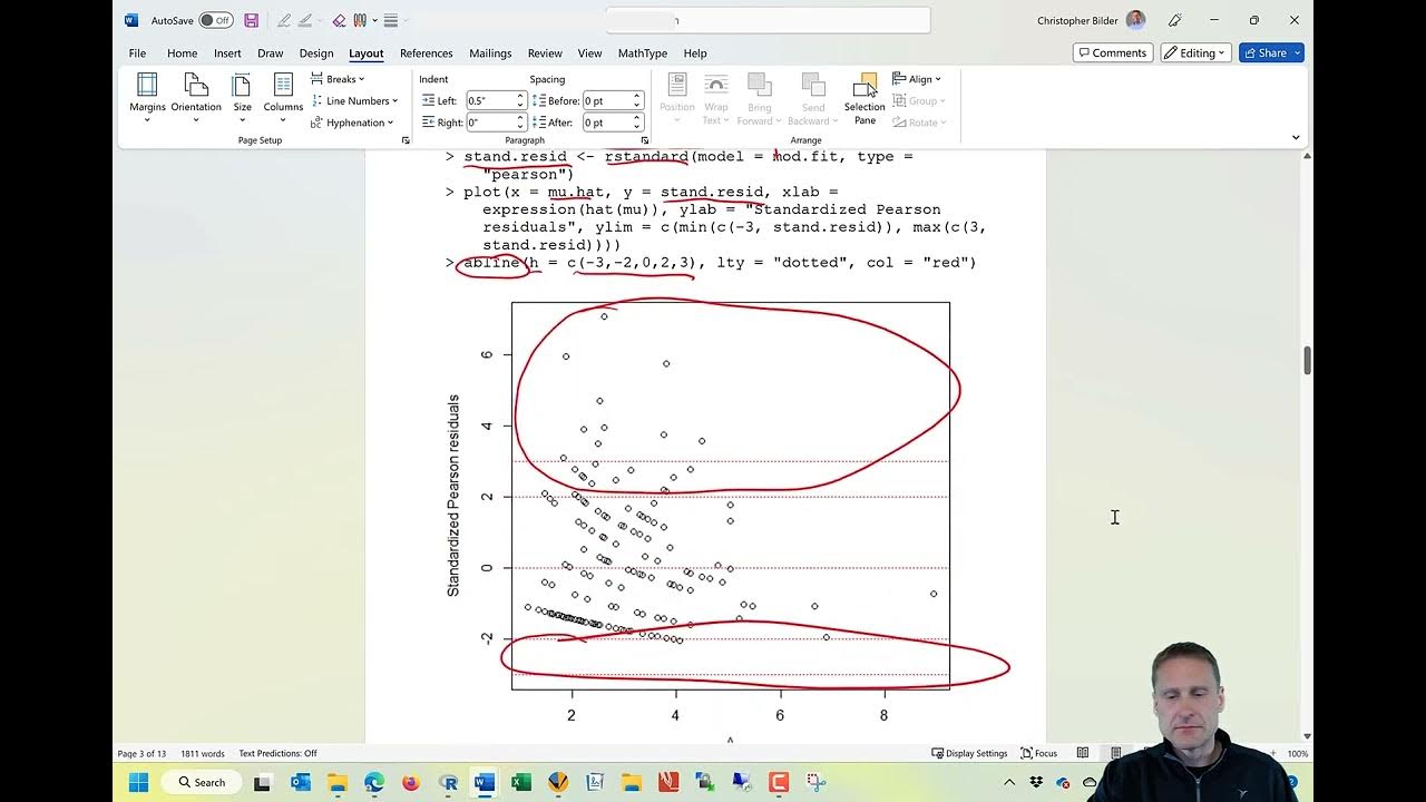 Model selection and evaluation: overdispersion, quasi-Poisson - YouTube